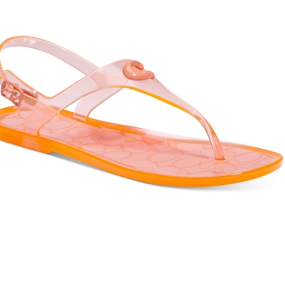 Coach | Shoes | Coach Womens Natalee Jelly Thong Sandals | Poshmark